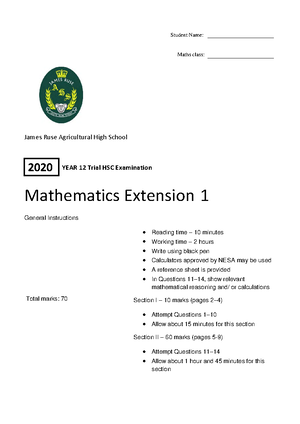 Maths-Extension-1 Formulas - MATHEMATICS REVISION OF FORMULAE AND ...