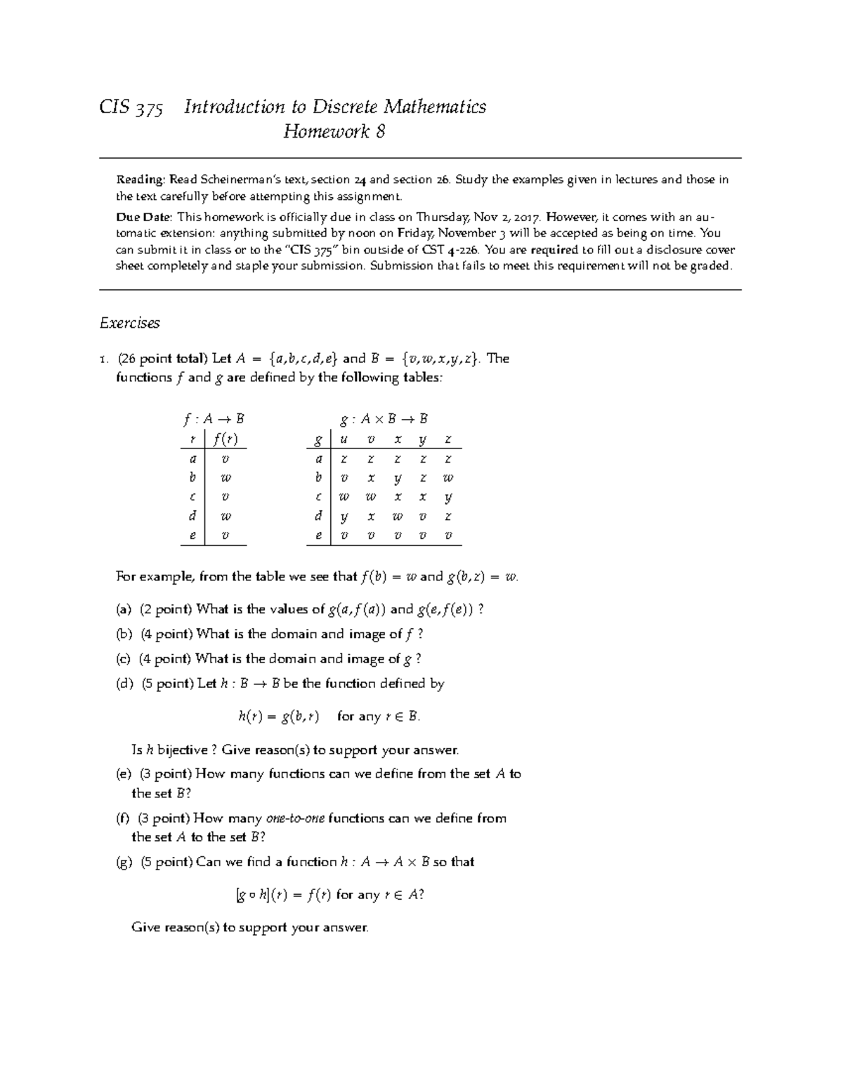 Hw08-w-cover - Homework 8 Discrete Mathematics Profesor : Andrew Lee ...