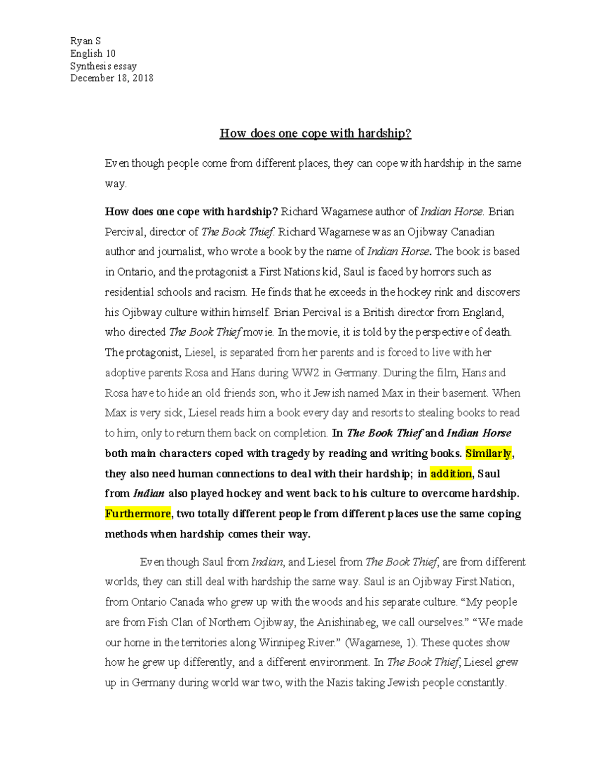 Synthesis-Essay-English-28gjlb6 - English 10 Synthesis essay December ...