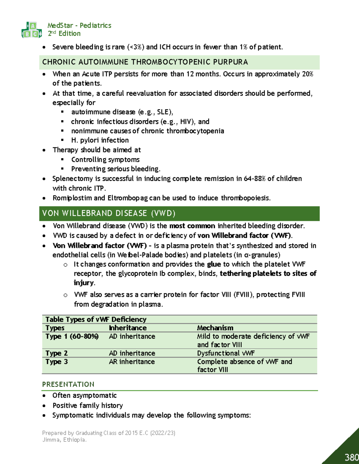 Medstar Pediatrics - 2nd Edition-14Lecture Notes - 2 nd Edition ...