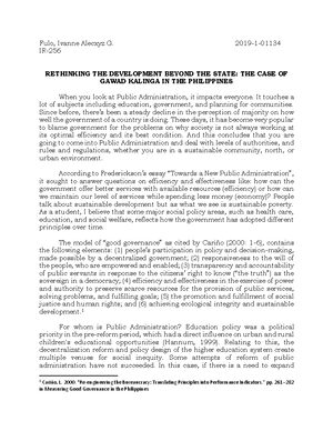 Mandanas Ruling Case Digest - AB Foreign Service - Studocu