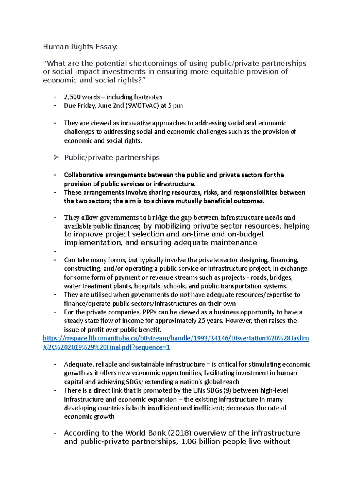 Human Rights Essay - Human Rights Essay: “What are the potential ...