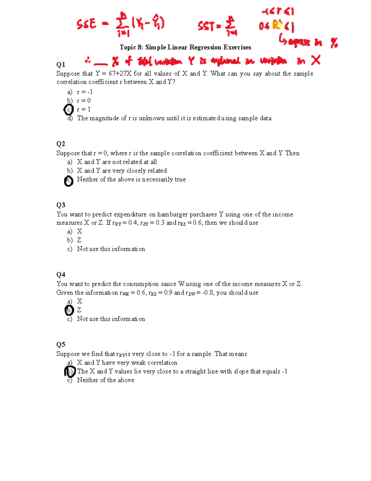 Topic+8+Questions - Q&A - Topic 8: Simple Linear Regression Exercises Q ...