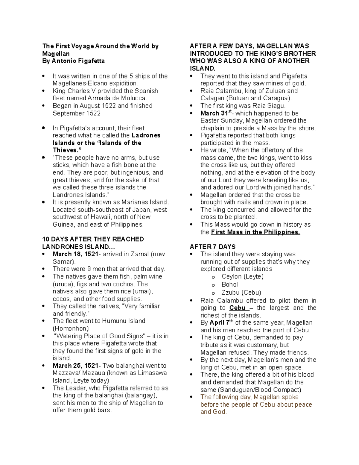 First Voyage og Ferdinand Magellan by Antonio Figafetta - The First ...