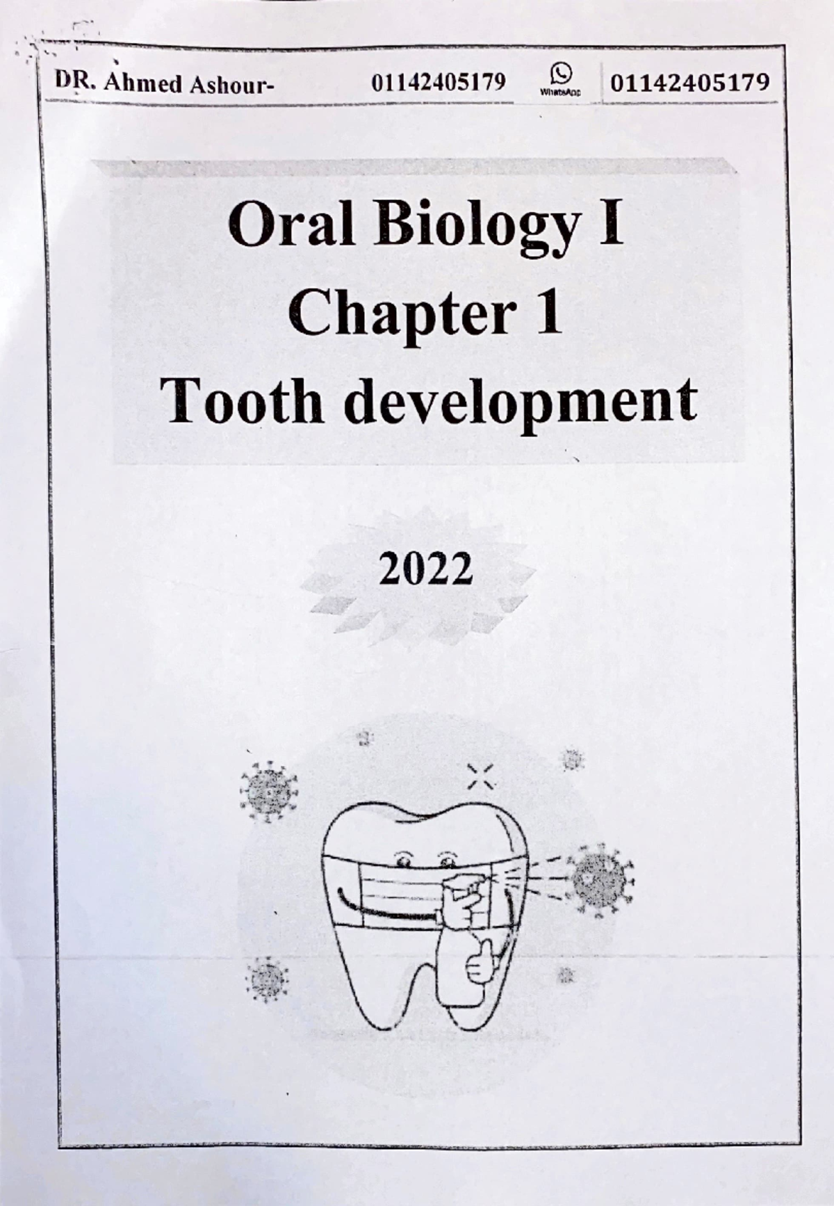 Tooth development - Oral Biology I - Studocu