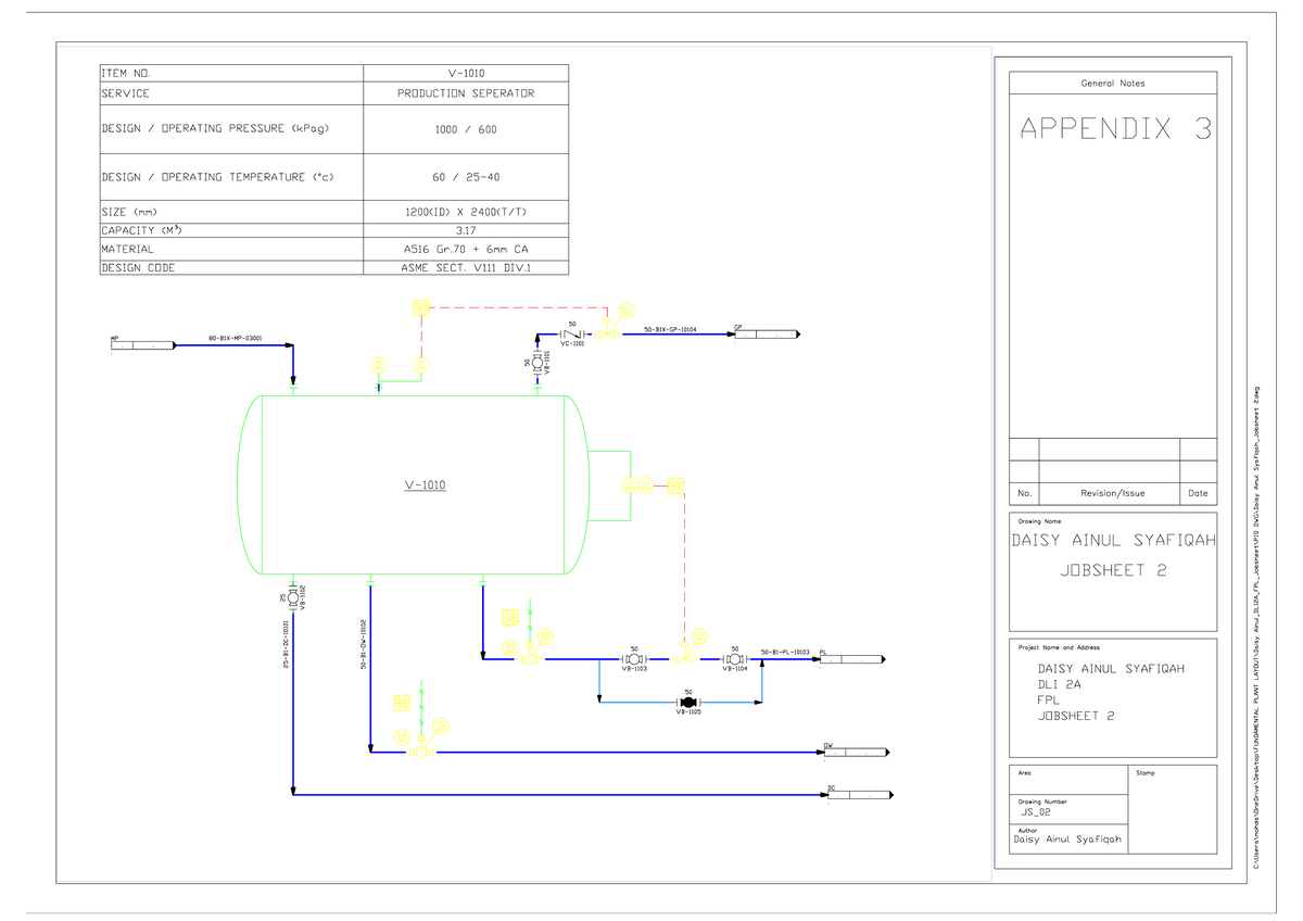 Jobsheet 2 - Tutorial in Semester 2 - Fundamental Plant Layout - ³ ...