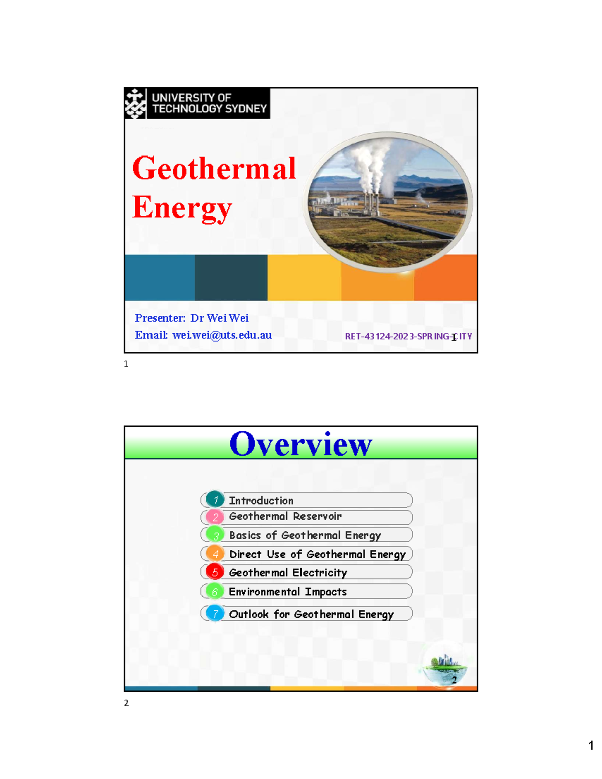 Geothermal energy (handout)-1 - PPT模板下载：1ppt/moban/ Geothermal Energy ...