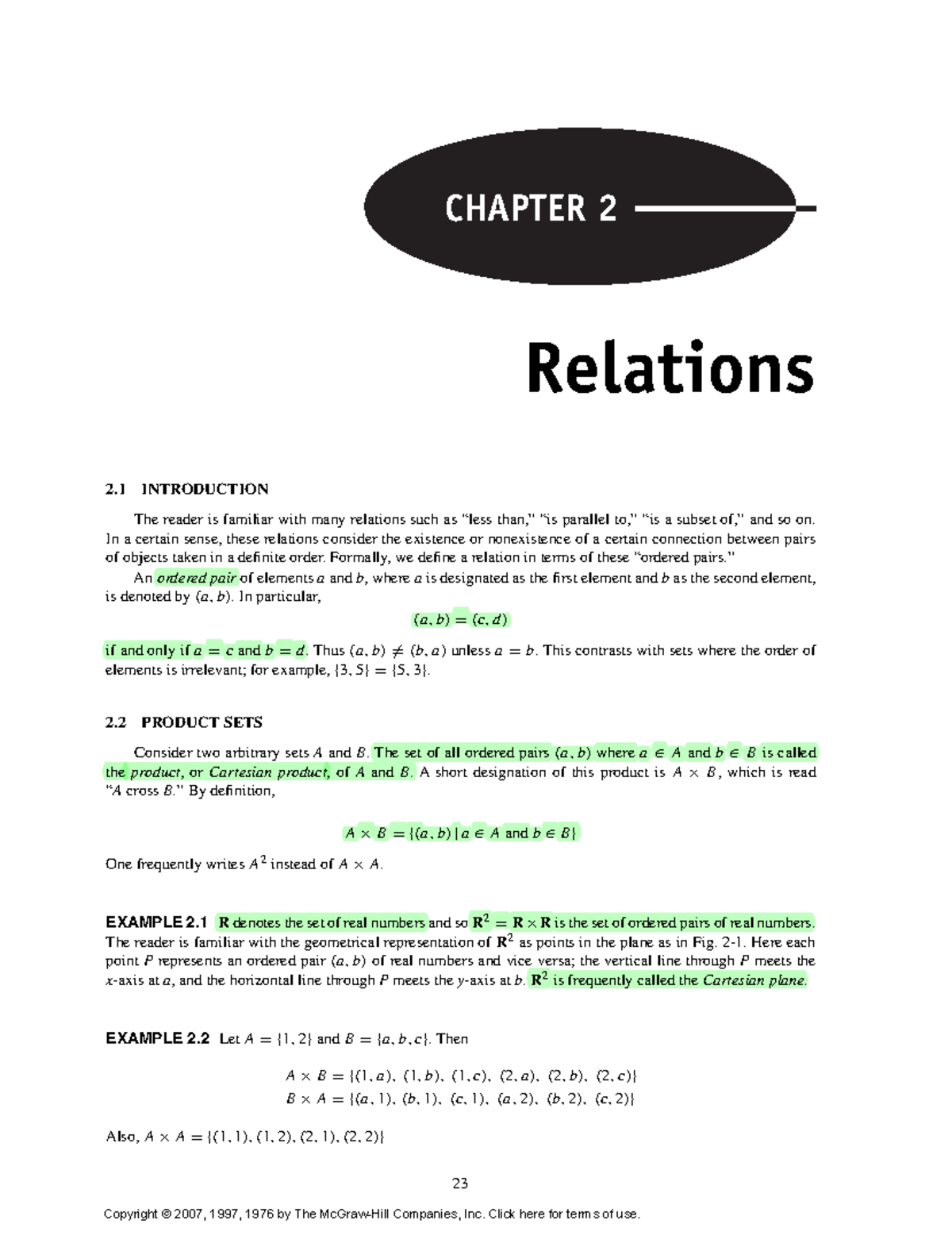 Chap 2 - relation-2 - notes - CHAPTER 2 Relations 2 INTRODUCTION The ...
