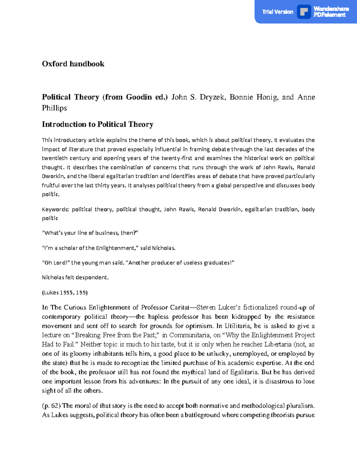 DOC-20230928-WA0021 - Uiigg - Oxford handbook Political Theory (from ...