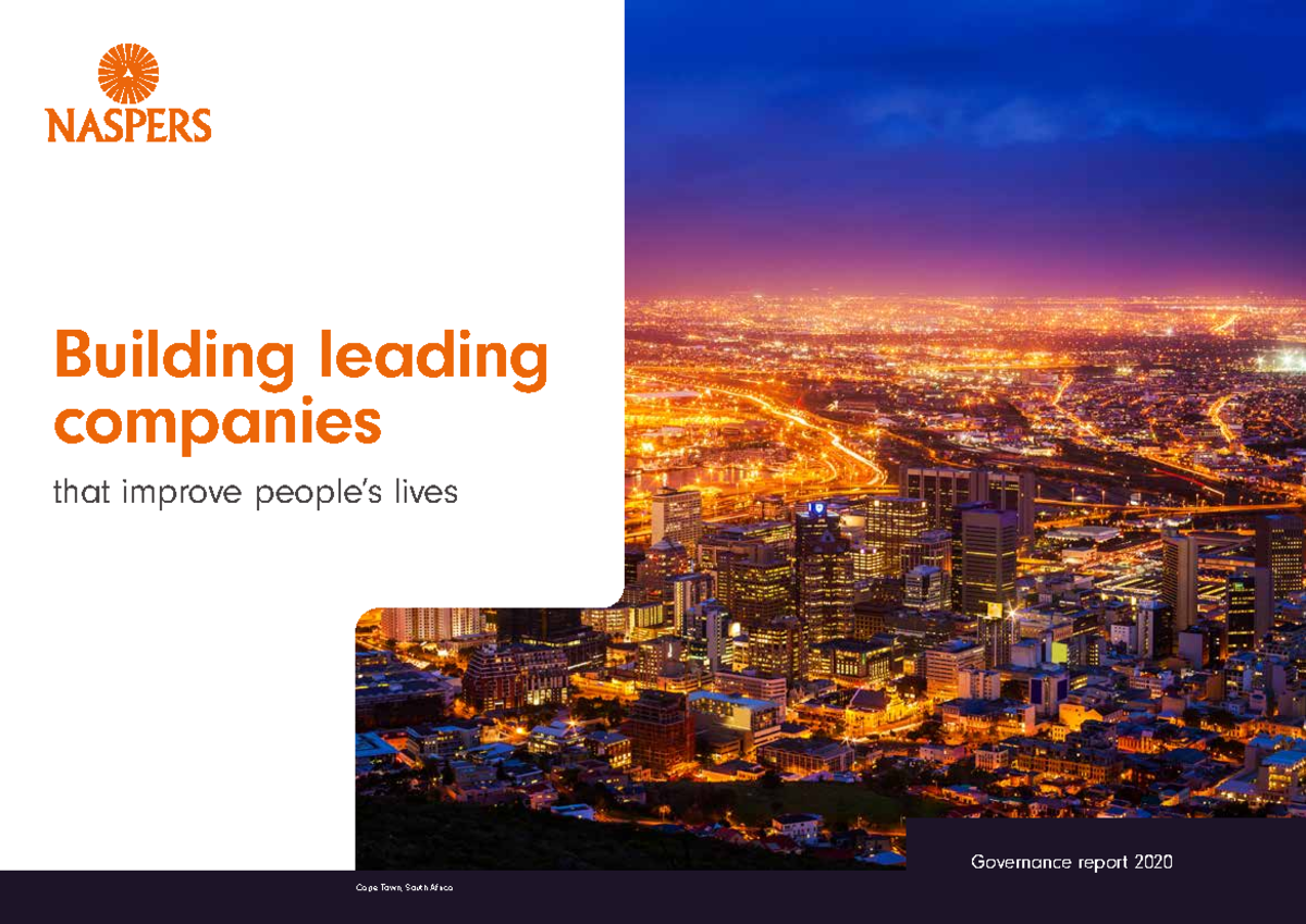 8-Naspers governance-report-2020 - Cape Town, South Africa Governance ...