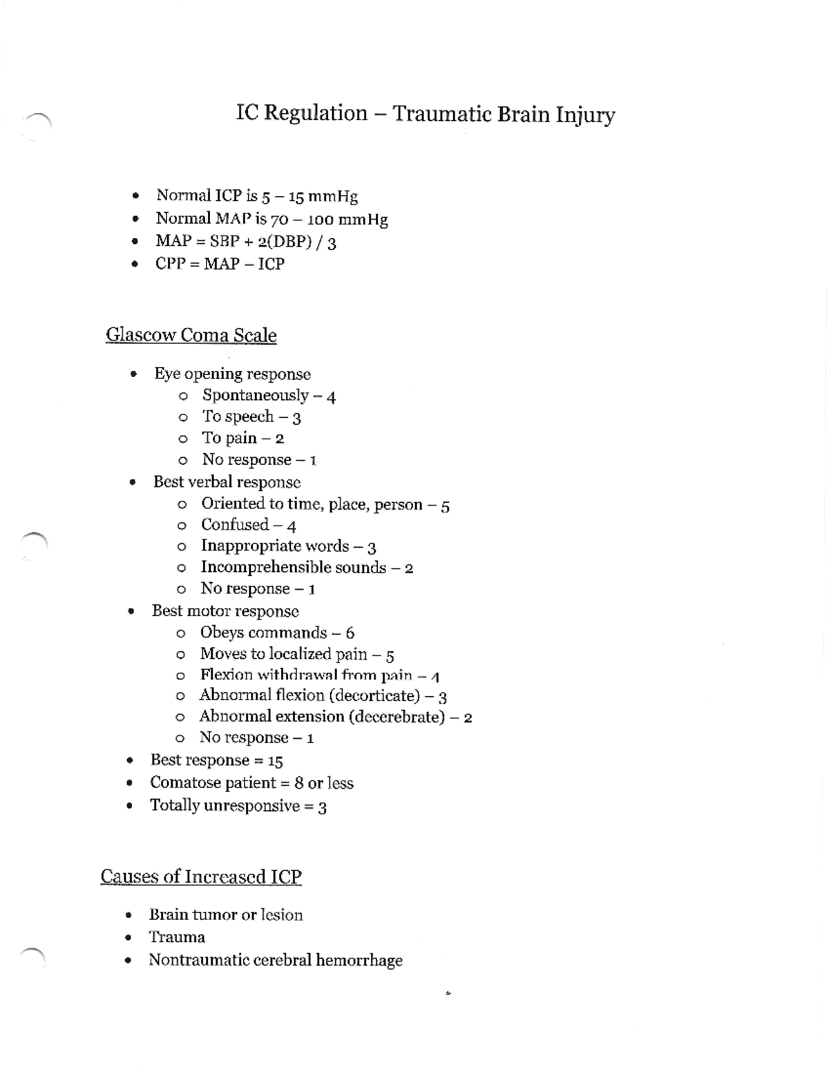 T2-ICR - ICR notes - NURS 235 - Studocu