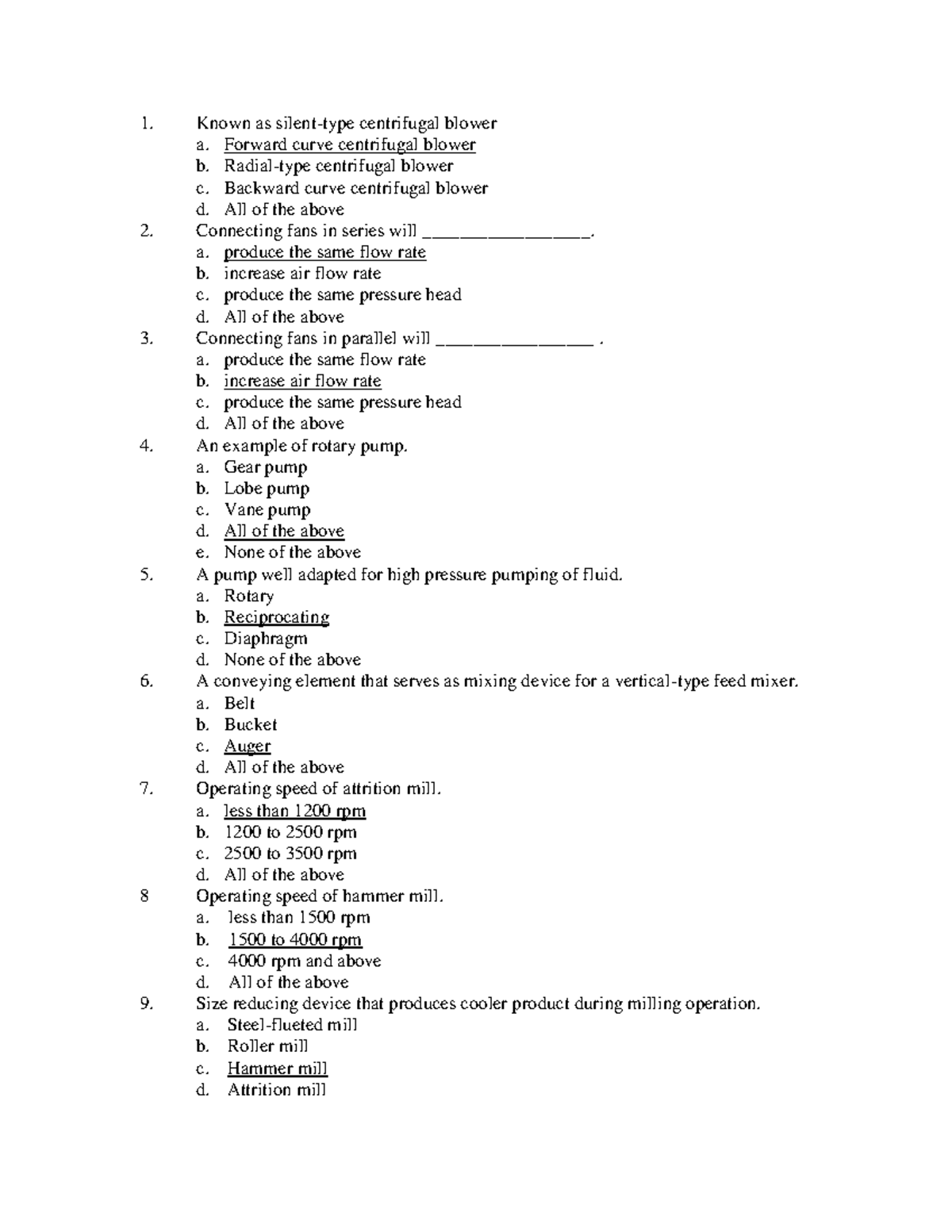 Agricultural Processing and Structure Comp Reviewer - Known as silent ...