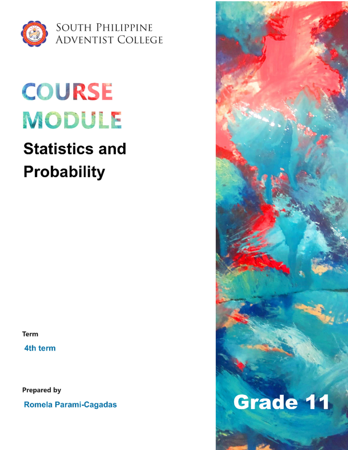 SP M1 random Variable - Quarter 1 Modules DSPAC WAY - TABLE OF CONTENTS ...