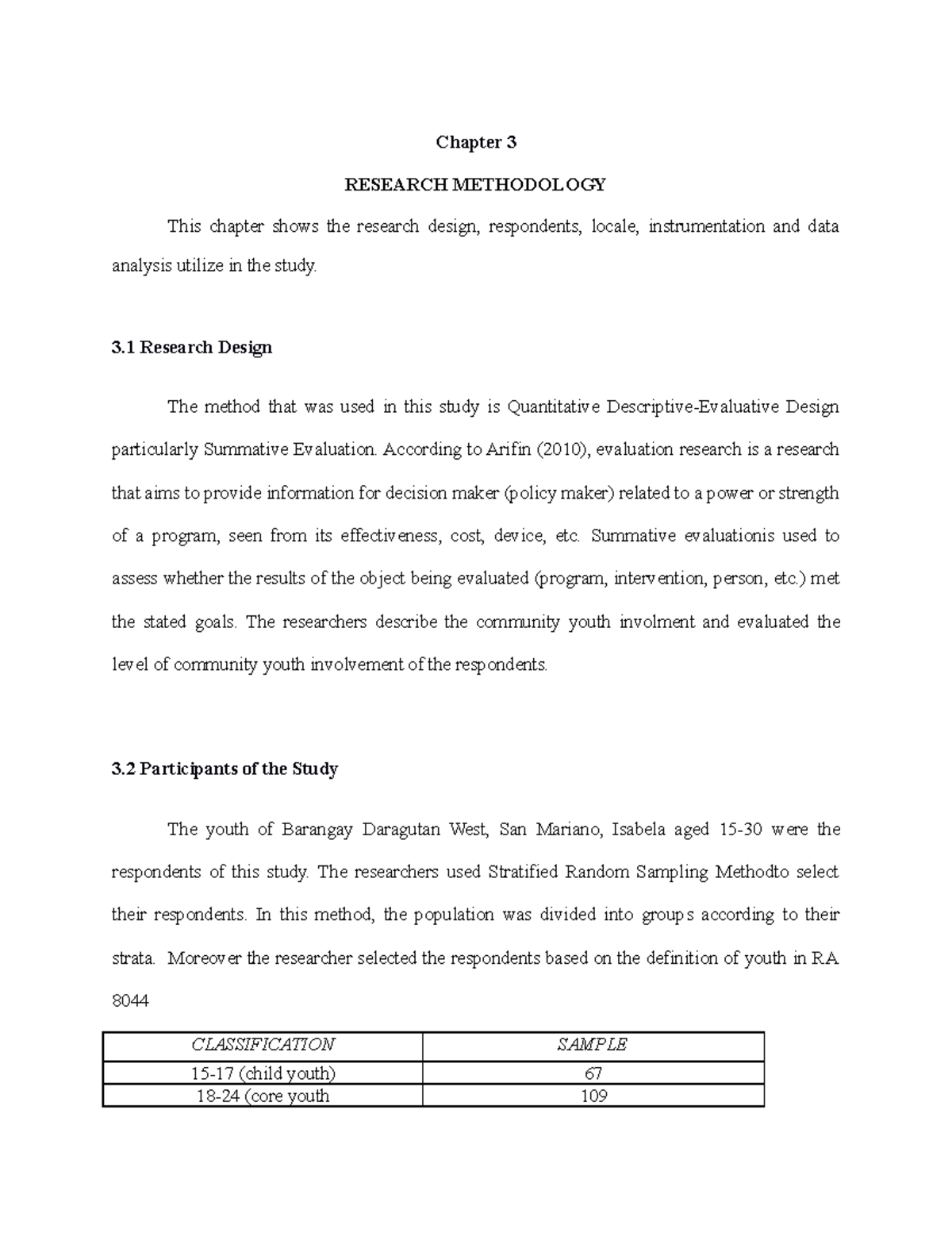 Chapter 3 - Chapter 3 RESEARCH METHODOLOGY This chapter shows the ...