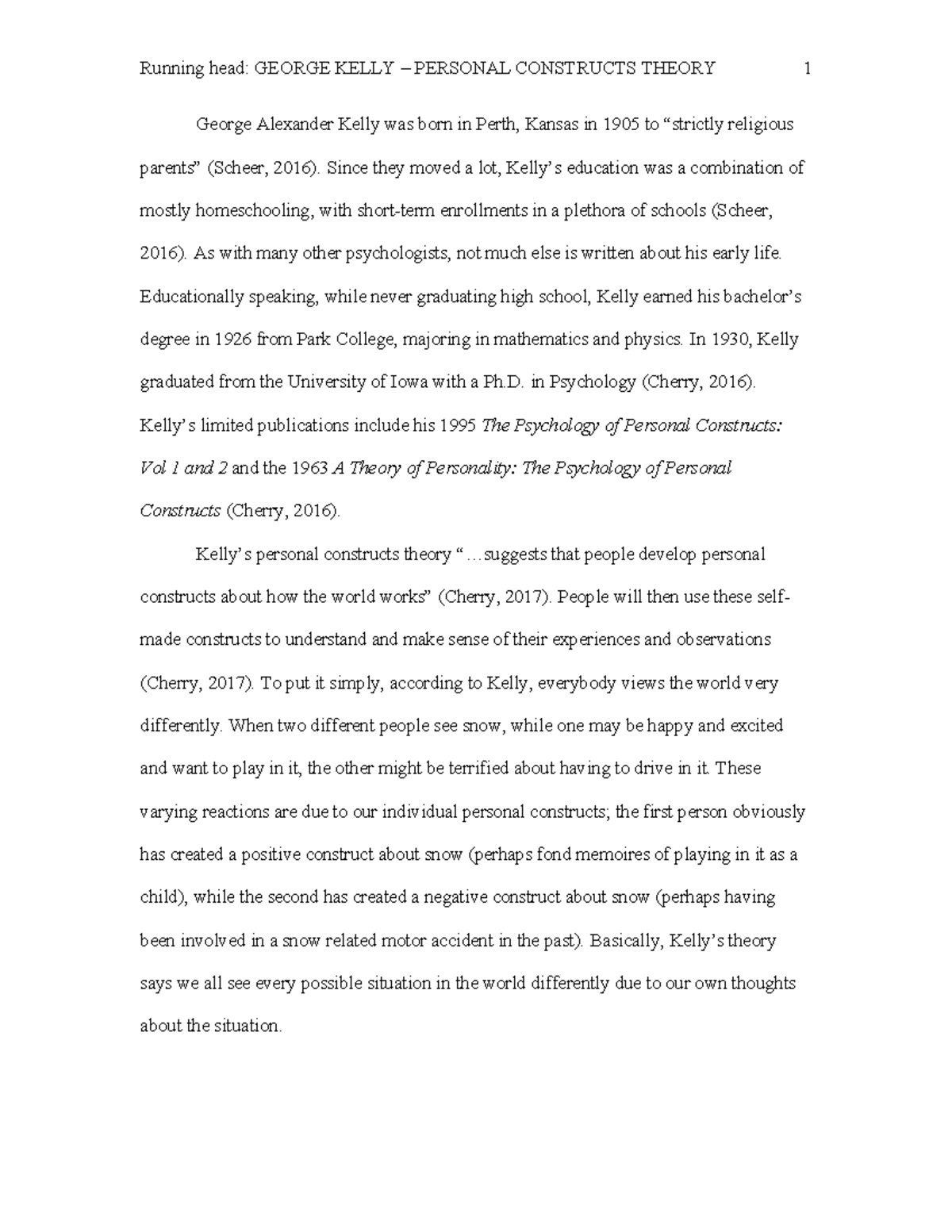 W4A2 - Grade: A - George Alexander Kelly was born in Perth, Kansas in ...