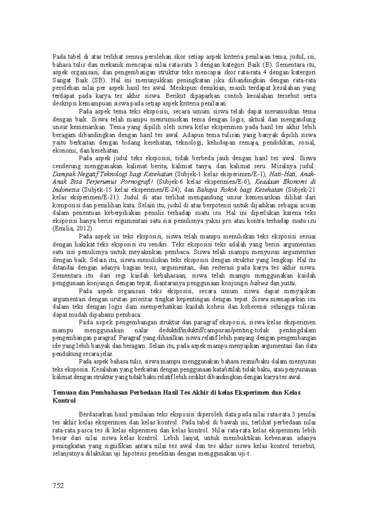 E Prosiding Riksa Bahasa XI pdf-772 - 752 Pada tabel di atas terlihat semua perolehan skor ...