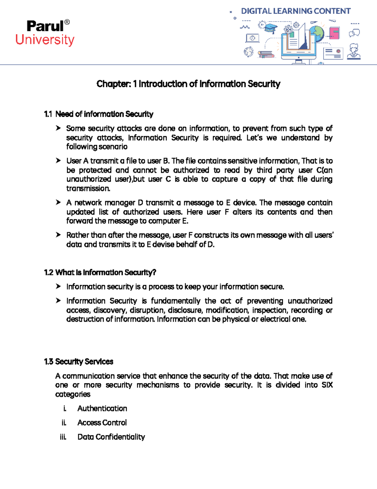 Cryptography -ntroduction of Information Security - Chapter: 1 Introduction of Information ...