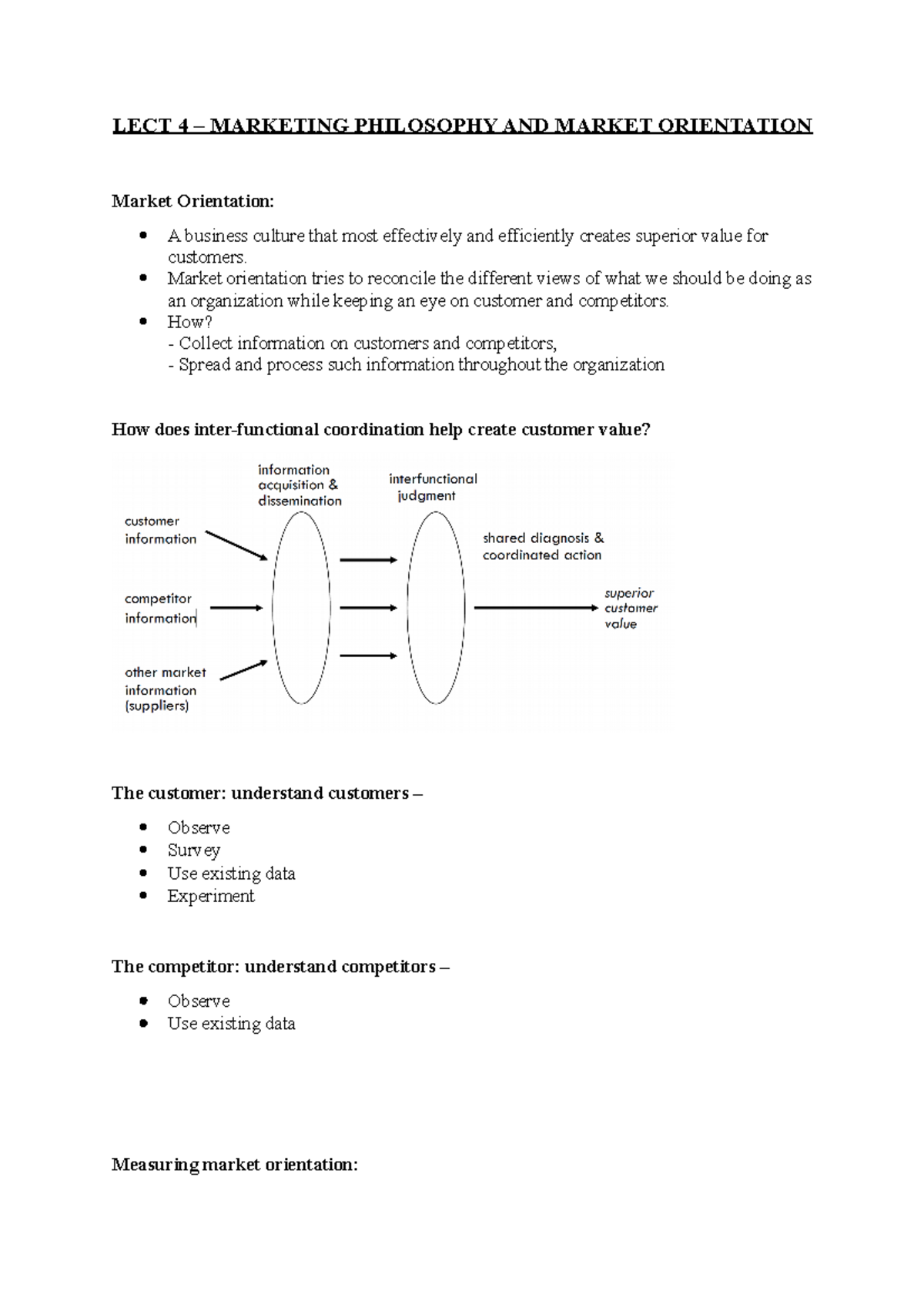 CHAP 4 - Notes about chap 4 (MVC) - LECT 4 – MARKETING PHILOSOPHY AND ...