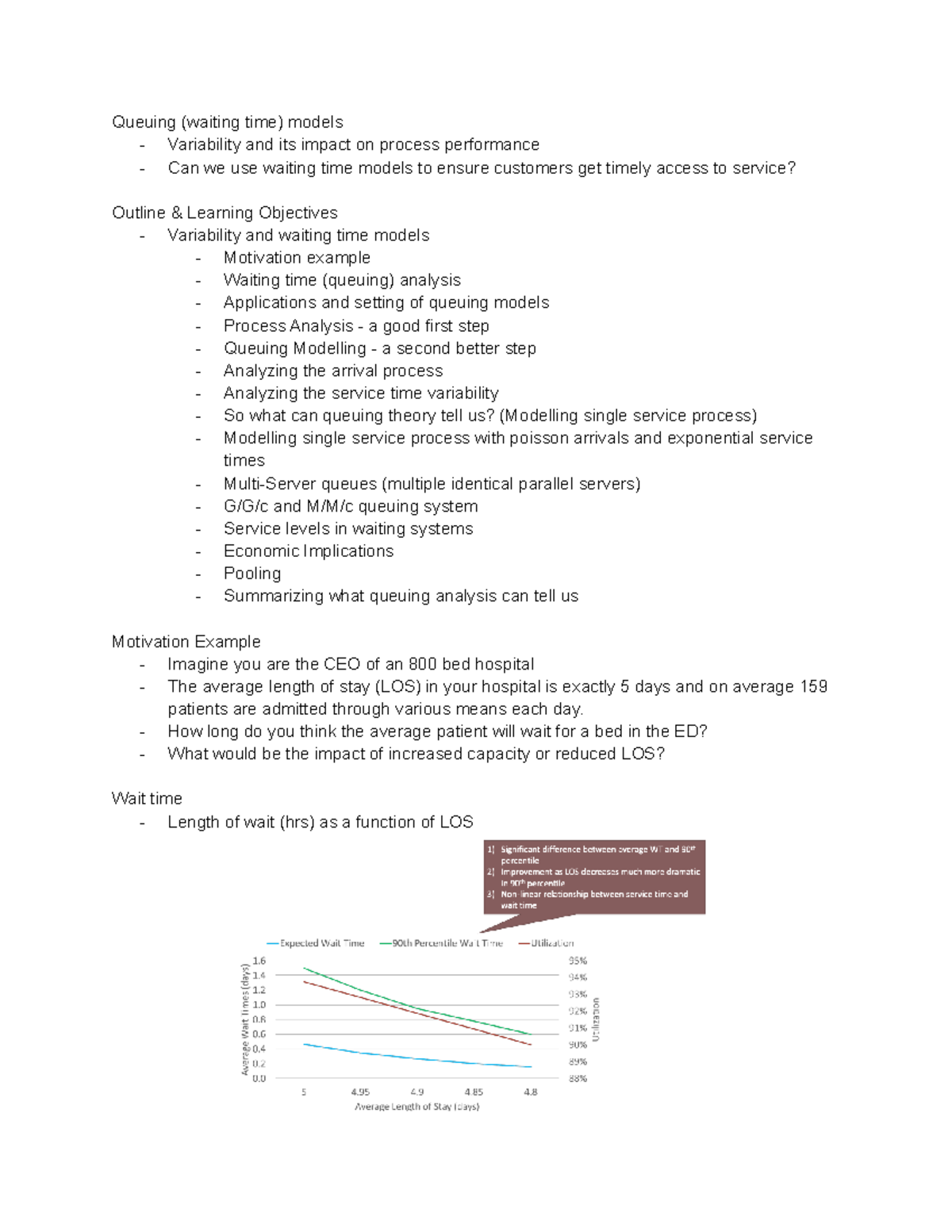 Week 7 - June 17 - Class notes - Queuing (waiting time) models ...