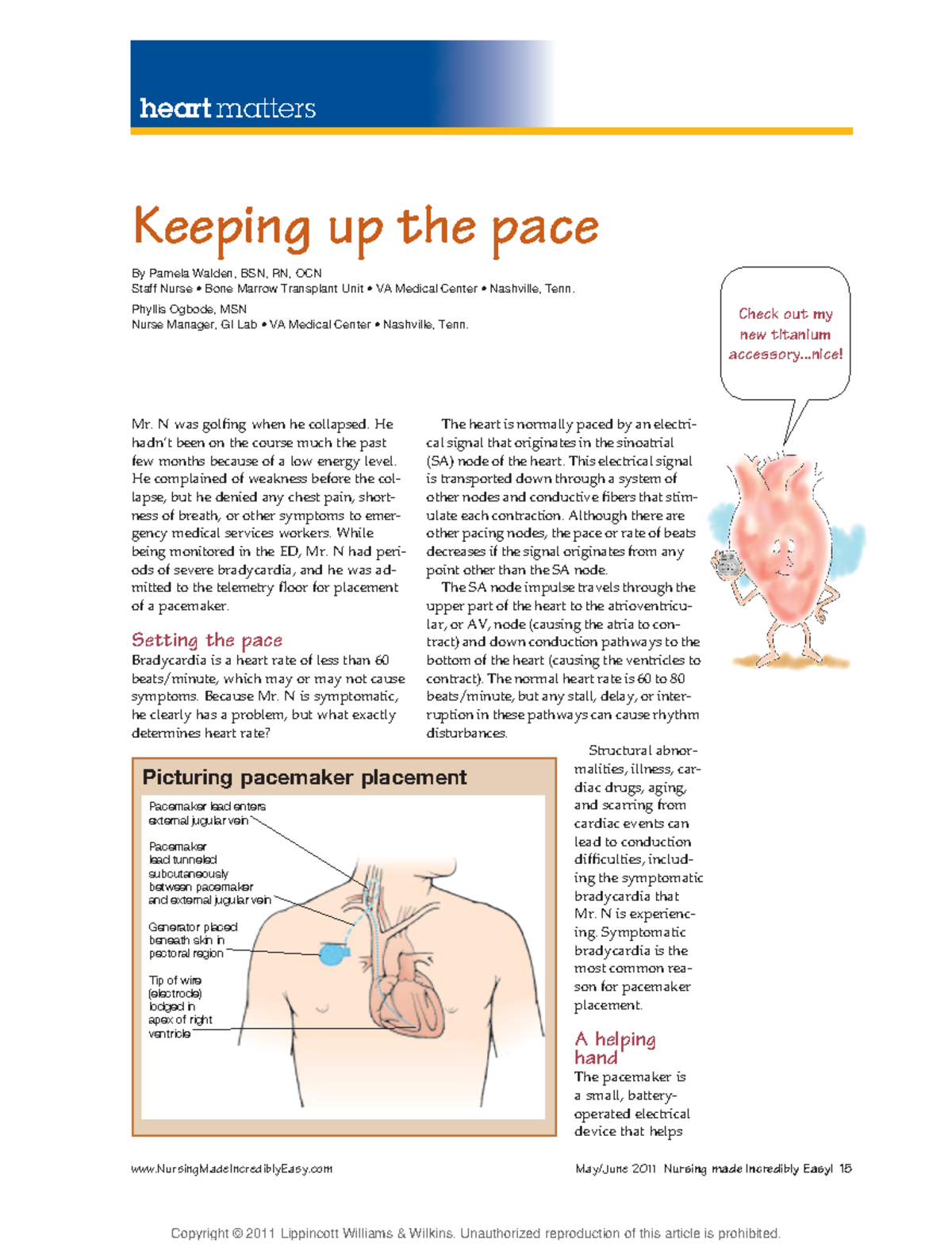 Pacemaker Art 2017 - NursingMadeIncrediblyEasy May/June 2011 Nursing ...