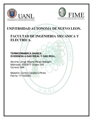 Portafolio de Actividades - Termodinámica Básica PORTAFOLIO DE ...
