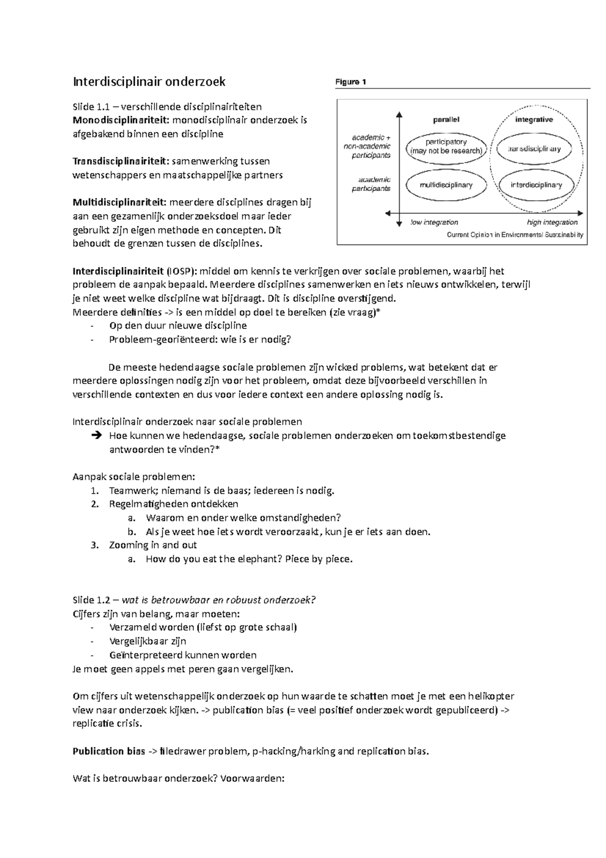 IOSP aantekeningen hoorcolleges en kennisclips - Interdisciplinair ...