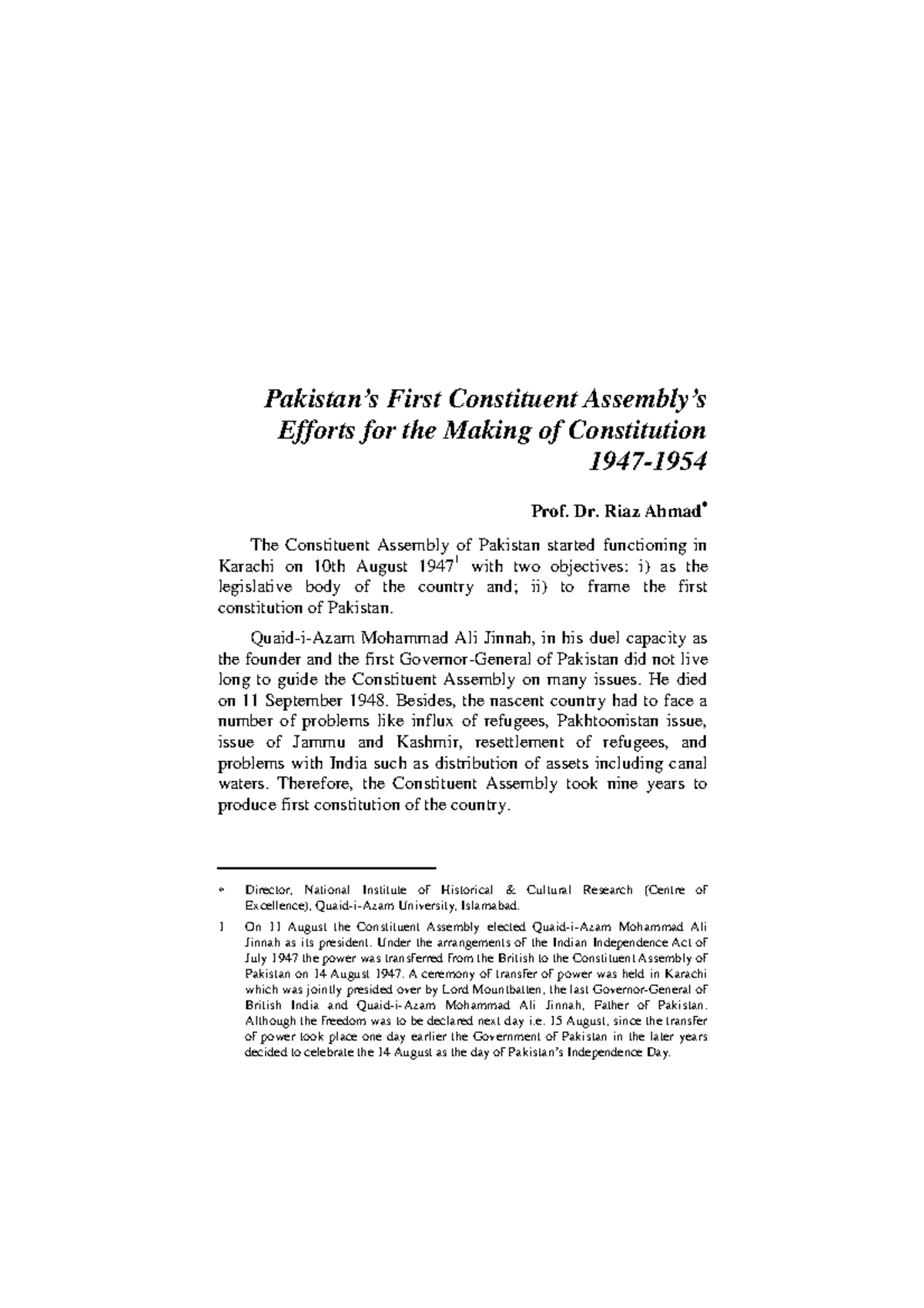 1-The first Constitutional Assembly - Pakistan’s First Constituent ...