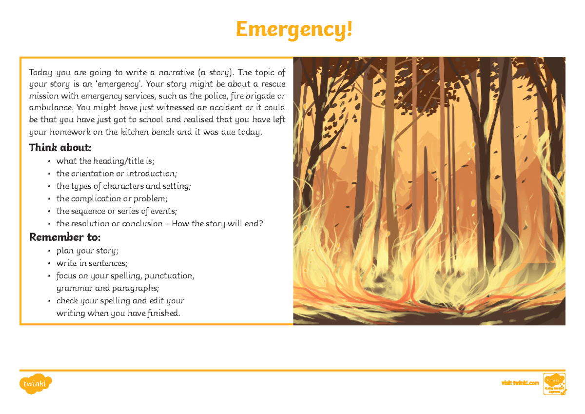 Naplan-Style English Example Tests - Set 1 Narrative Writing Activity ...