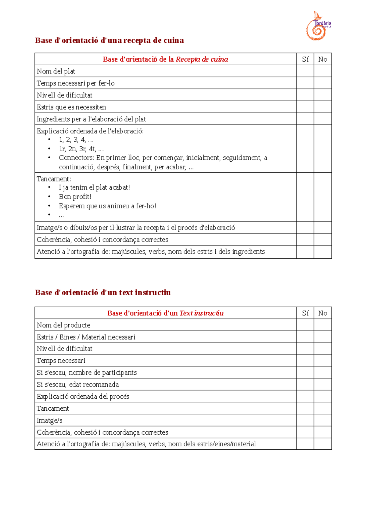 Bases d'orientació - Base de orientación para alumnos de Educación Primaria. - Base d'orientació ...