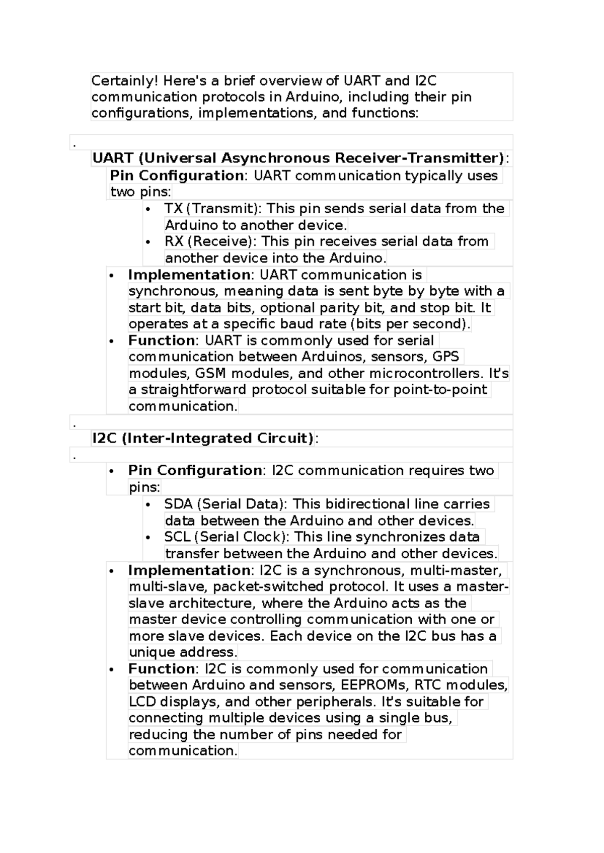 Dani assignement - fdfghj - Certainly! Here's a brief overview of UART ...
