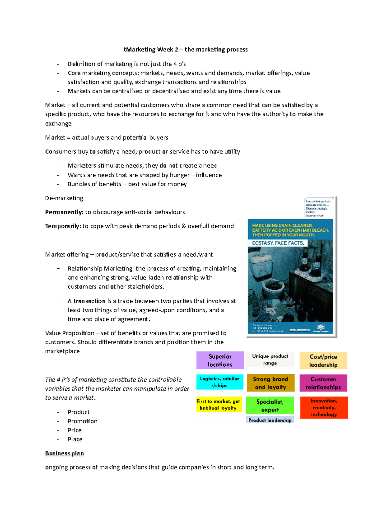 The marketing process - tMarketing Week 2 – the marketing process ...