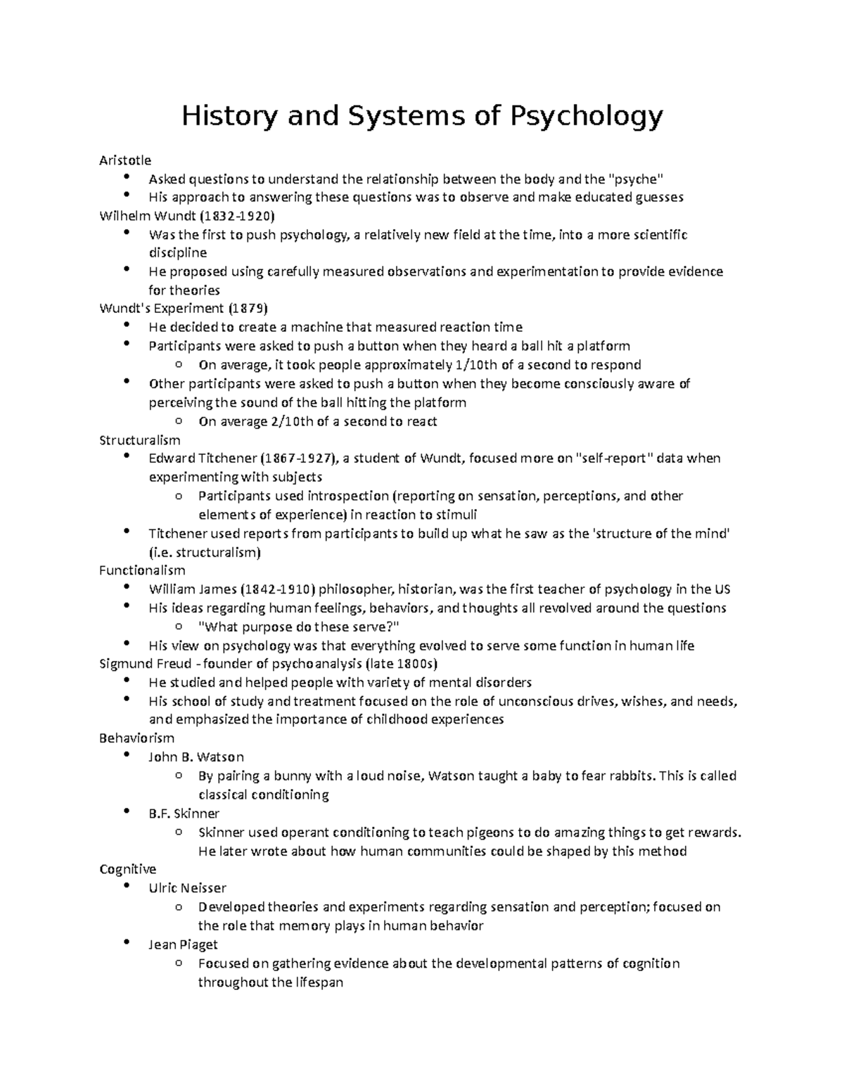 History and Systems of Psychology - History and Systems of Psychology ...