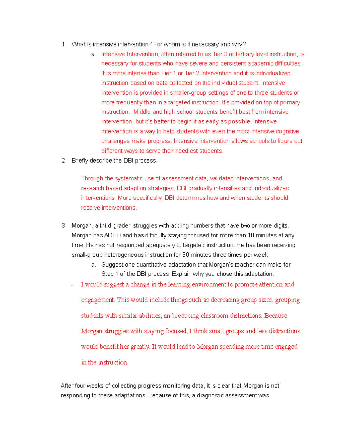 Intensive Intervention Questions - What is intensive intervention? For ...