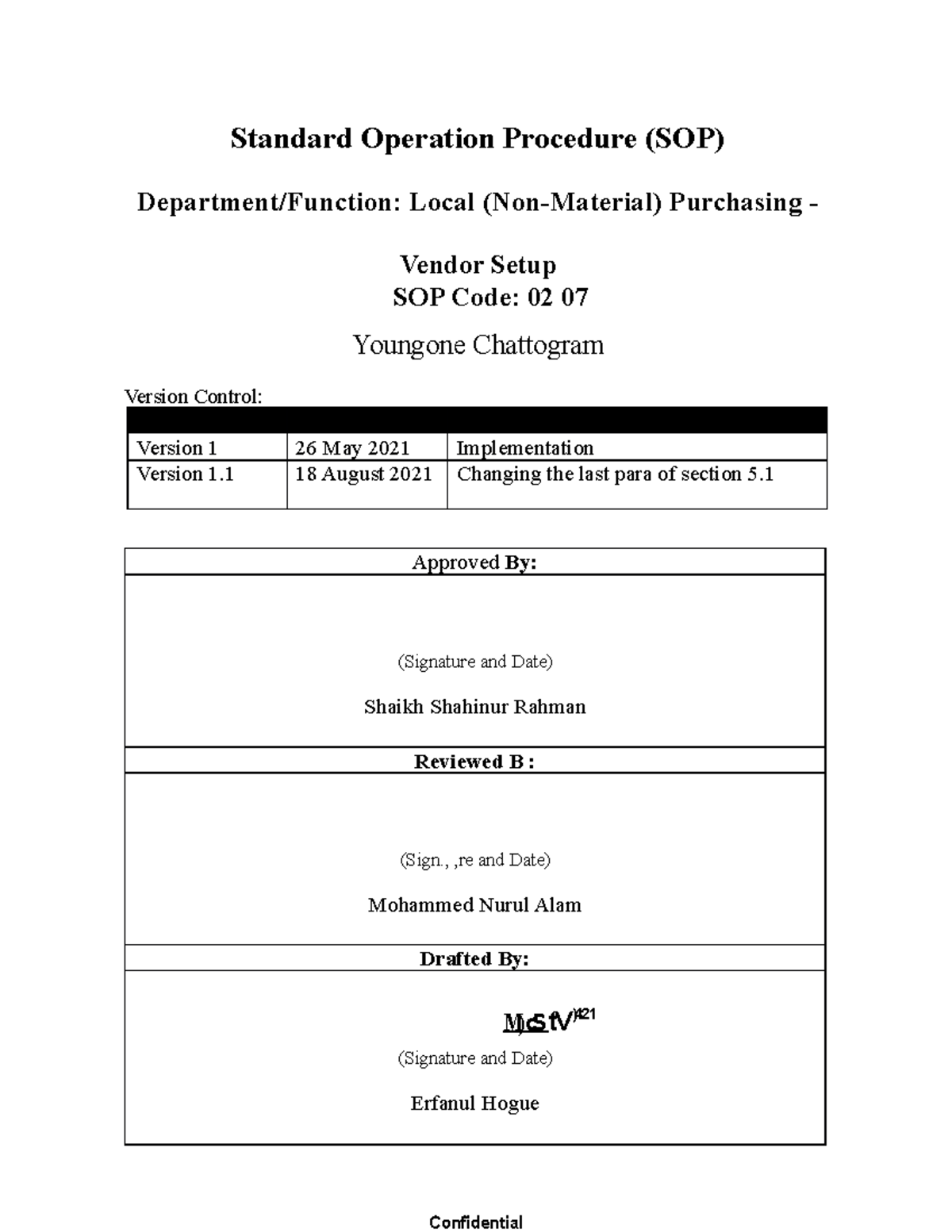 SOP Local (Non-Material) Purchasing-Vendor Setup V1 - Standard ...