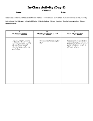 Pre-Class Notes for Sociology - What is Sociology? Sociology is the ...