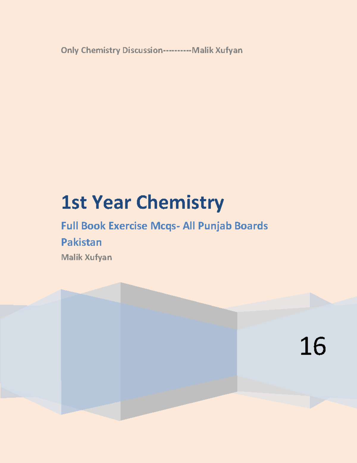 Chemistry 1st Year Mcqs Solved - Only Chemistry Discussion-Malik Xufyan ...