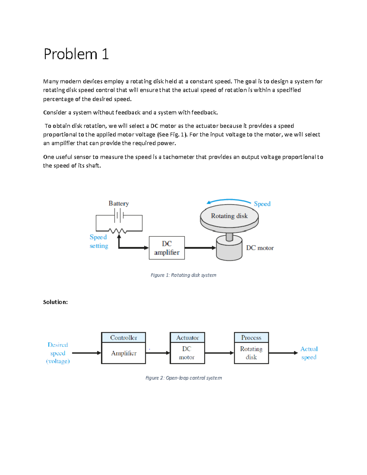Tut1-RA - Prof Zad tutorials - Problem 1 Many modern devices employ a rotating disk held at a ...