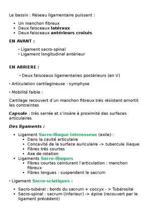 Anatomie de la cheville et du tarse postérieur - Studocu