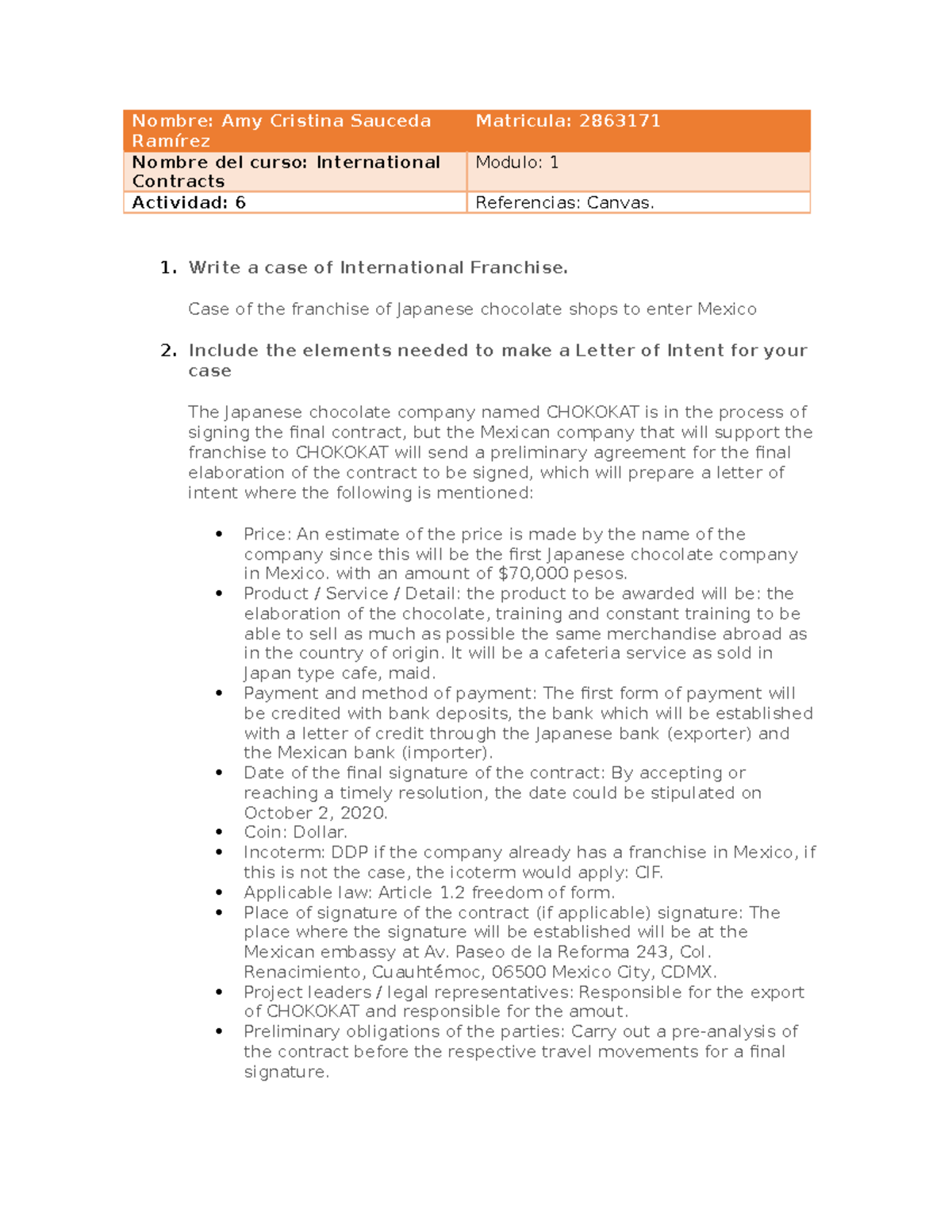 Act 7 international contracts - Nombre: Amy Cristina Sauceda Ramírez ...