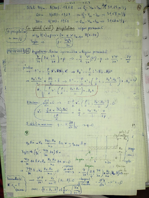 Cours AEP - Module d'alimentation en eau potable (AEP) + exercices d'application - COURS - Studocu