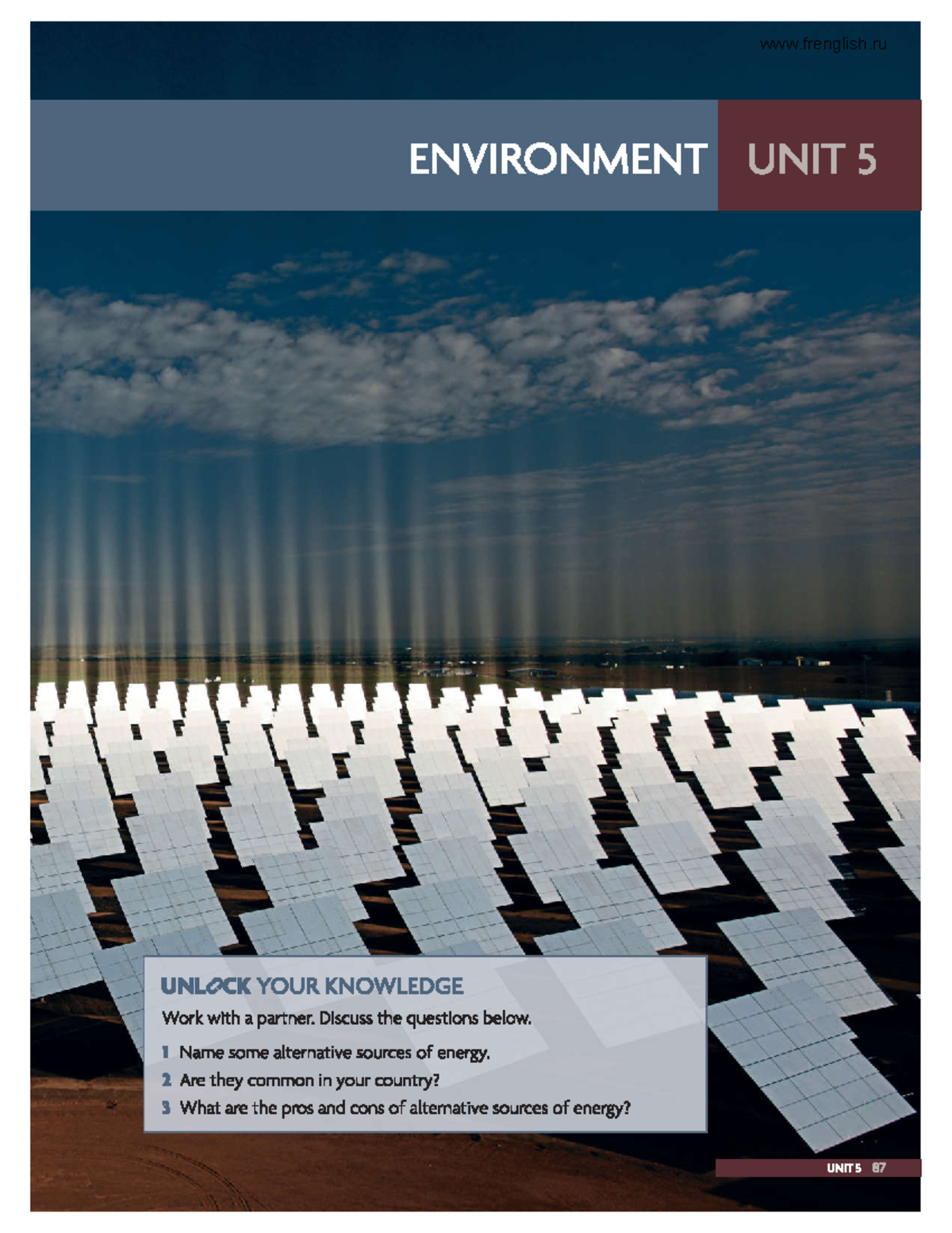 UNIT 5 Environment 2021 - 2022 ........ - Tiếng anh chuyên ngành - Studocu