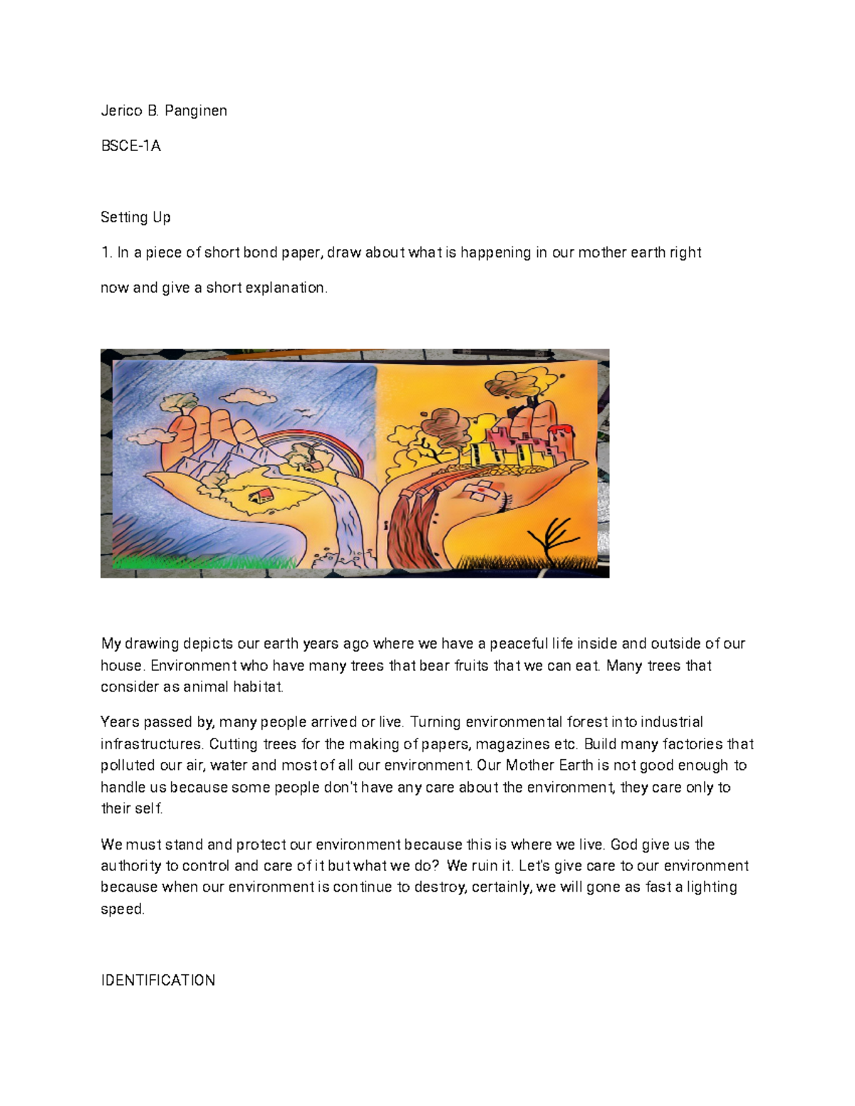 Nstp unit 4 - Activity - Jerico B. Panginen BSCE-1A Setting Up In a ...