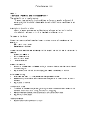 Poli Sci Lecture Notes - 4 Attributes 2. Wills (Example: “Individual ...