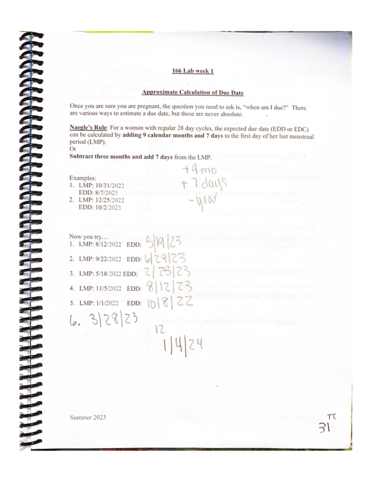 NUR166 wk1 pt2 - n/a - NUR 166 - Studocu