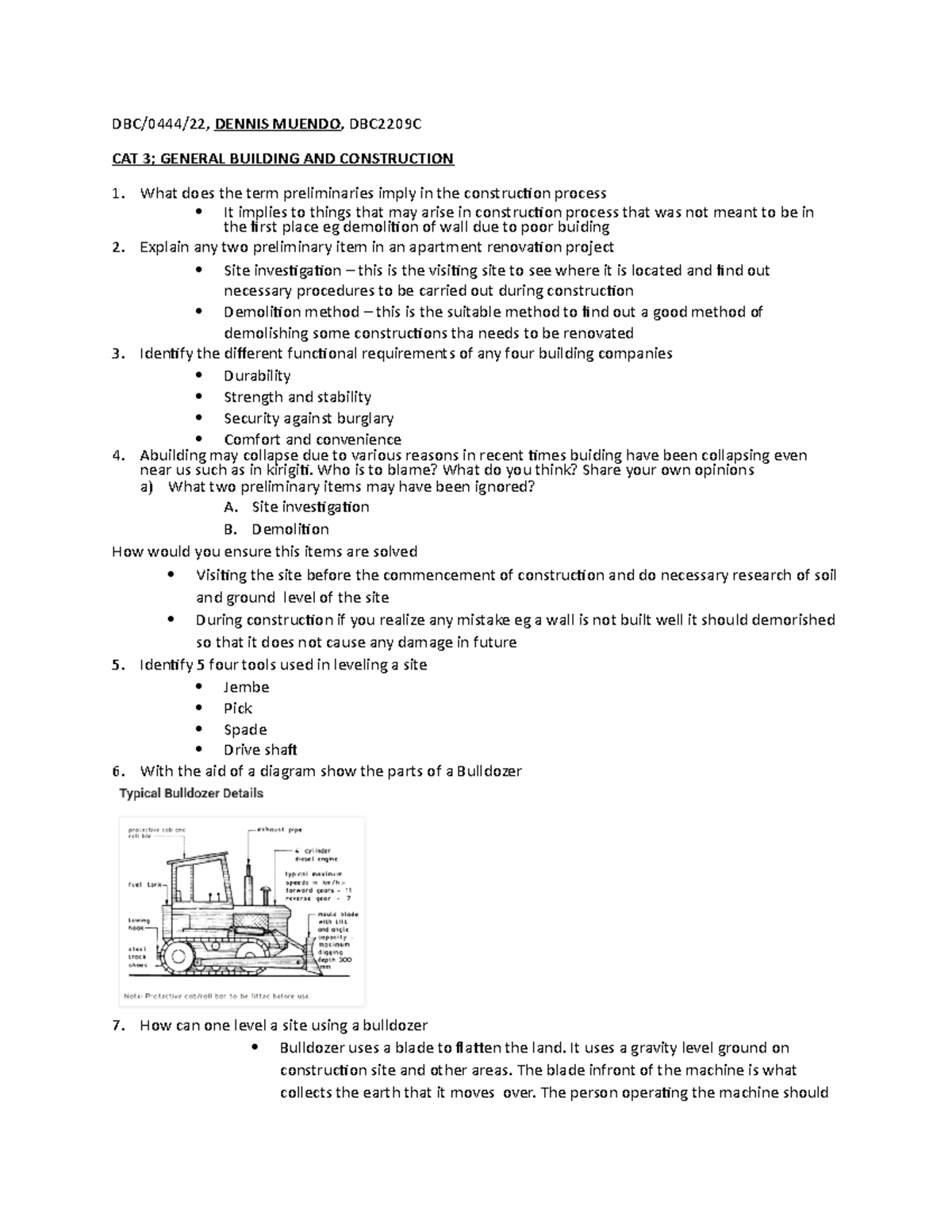 DBC General Building - DBC/0444/22, DENNIS MUENDO, DBC2209C CAT 3 ...