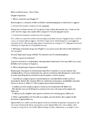 Behaviour Modification chapter 2 Textbook notes - Behavior Modification ...