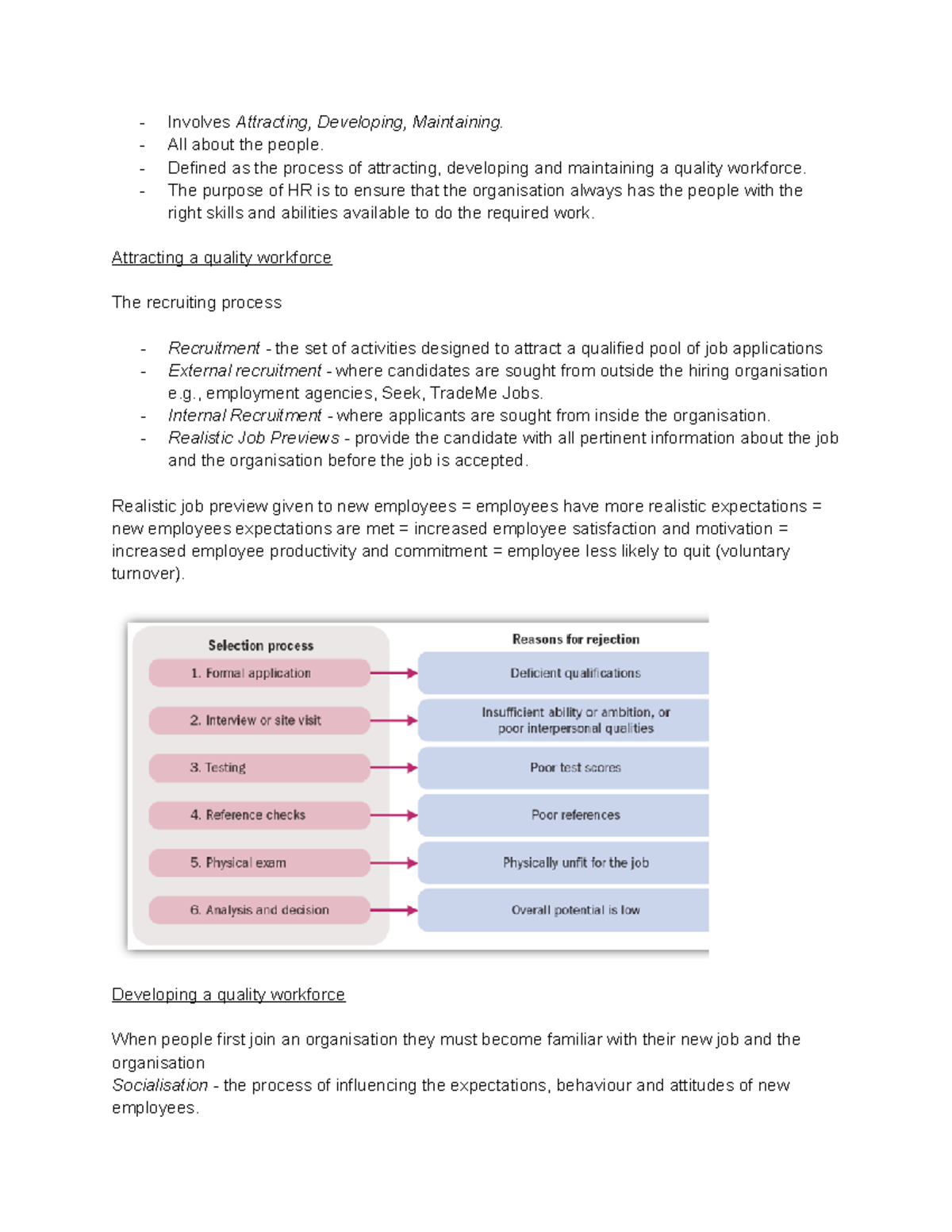HRM Notes - Involves Attracting, Developing, Maintaining. All about the ...