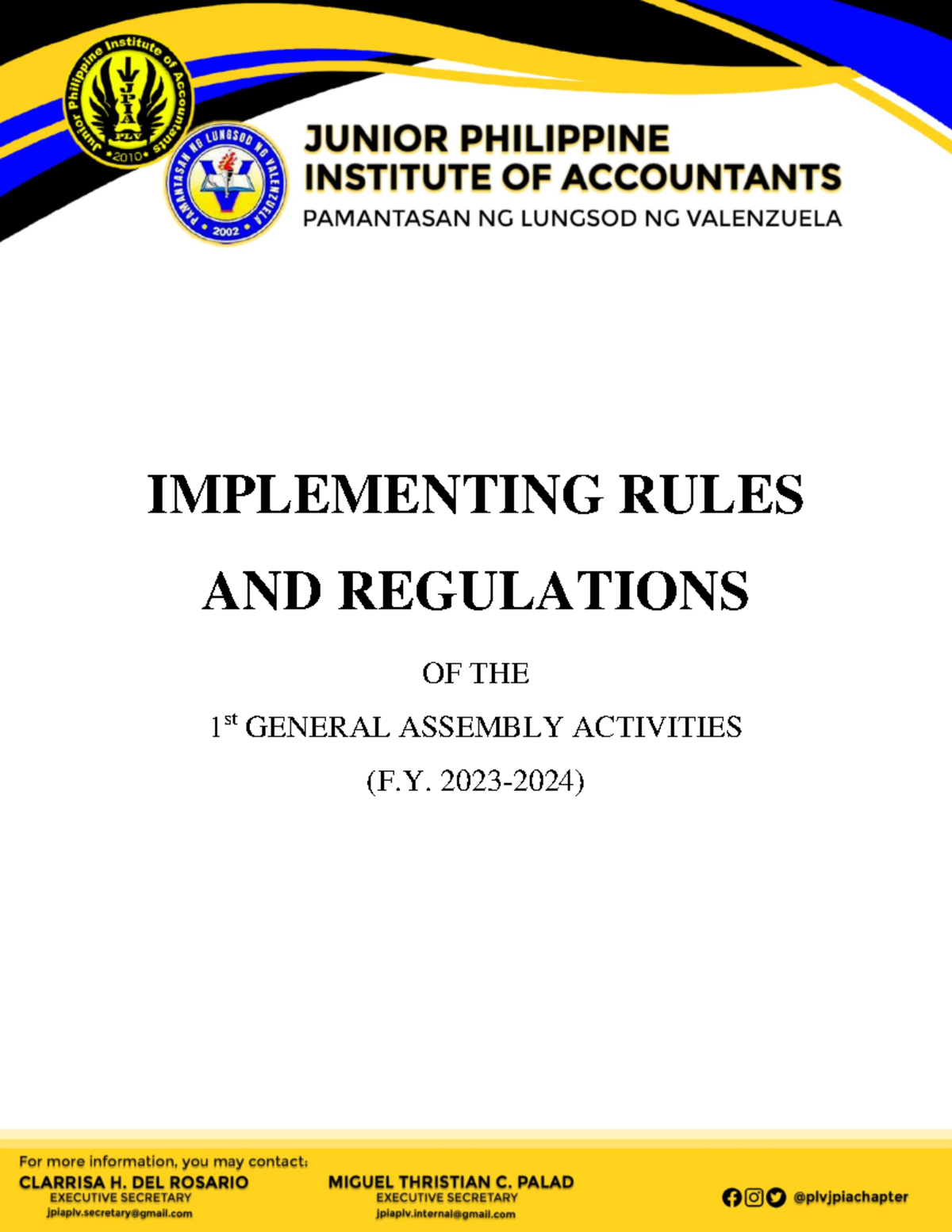 Regulations and Rules - IMPLEMENTING RULES AND REGULATIONS OF THE 1 st ...