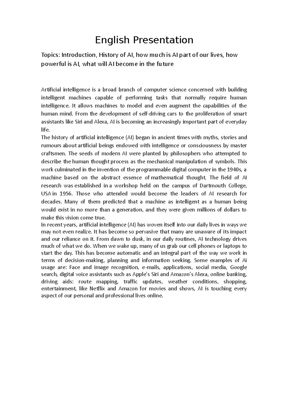 English Presentation - despacito - English Presentation Topics ...