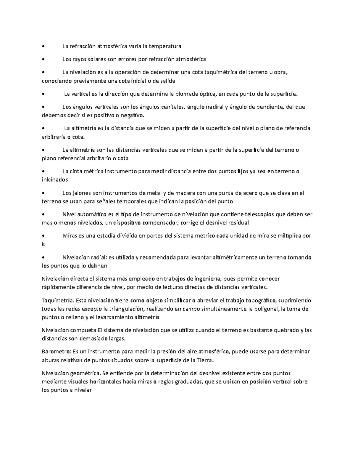 Examen - 4r4r - La refracción atmosférica varia la temperatura Los ...